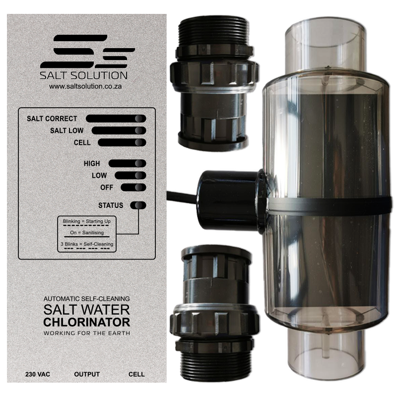 Salt Water Chlorinator SS-200 Complete (>110 000 ltr pool) – Salt Water ...